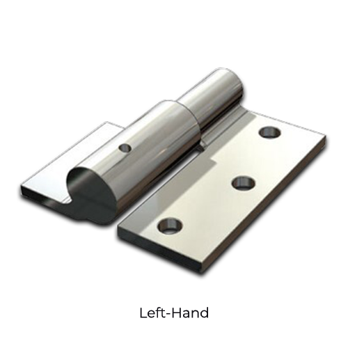 Zinc Plated Weld to Screw Prison Hinges - 19mm Pin, LH, Silver - Pair ...